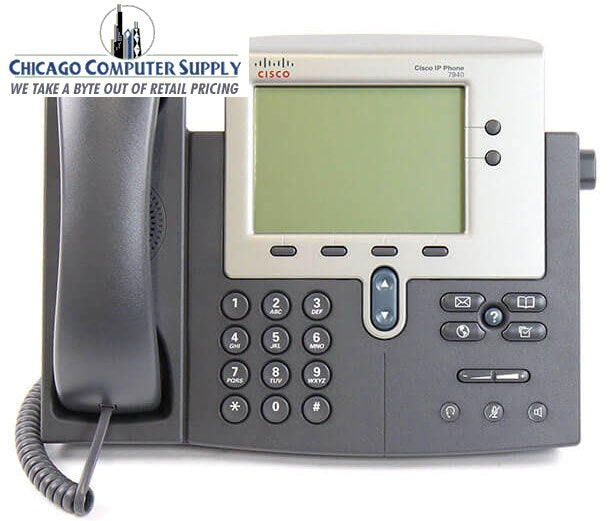 Cisco Systems CP-7940G VoIP Silver/Dark Gray Corded Phone