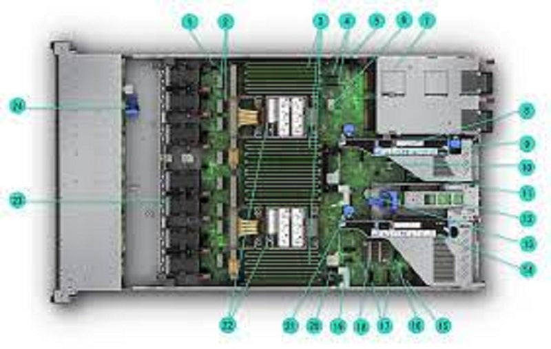 HPE ProLiant DL360 Gen11 CPU1 to OCP2 x8 Enablement Kit P51911-B21